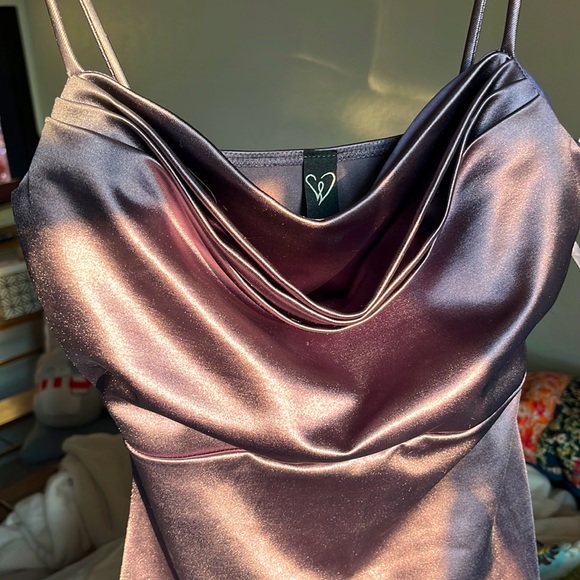 Windsor | Dresses | Windsor Purple Slit Dress | Poshmark